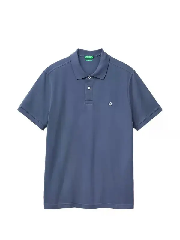 BENETTON Logo-embroidered Short-sleeve Polo Shirt