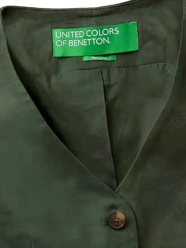 BENETTON V-neck Button-up Waistcoat