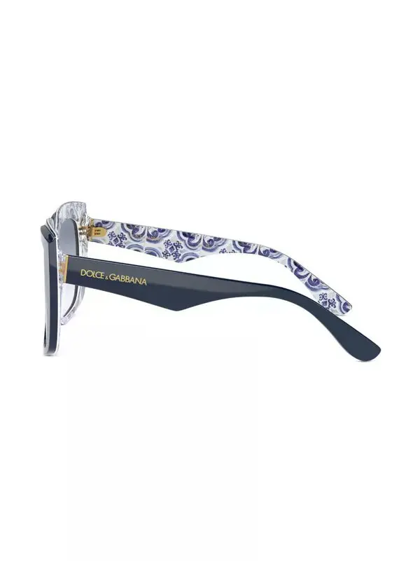 Dolce & Gabbana Gradient Oversize-frame Sunglasses