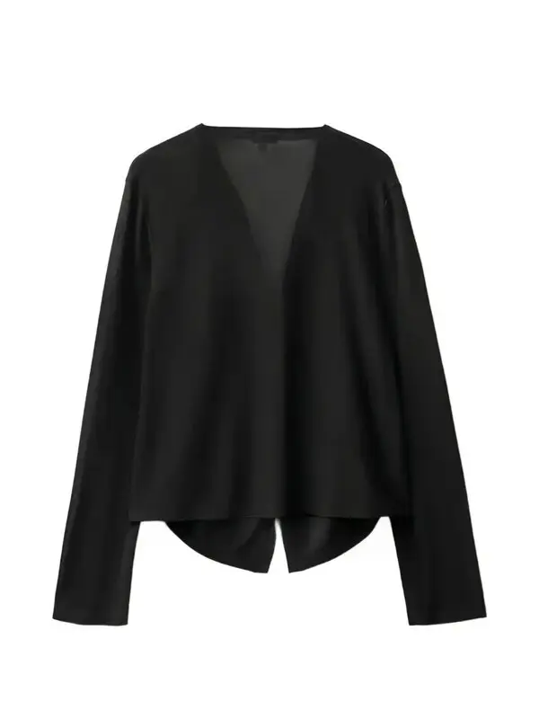 BENETTON Draped Open-front Cardigan