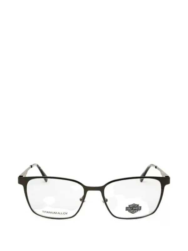 HARLEY-DAVIDSON Rectangle Titanium Eyeglasses