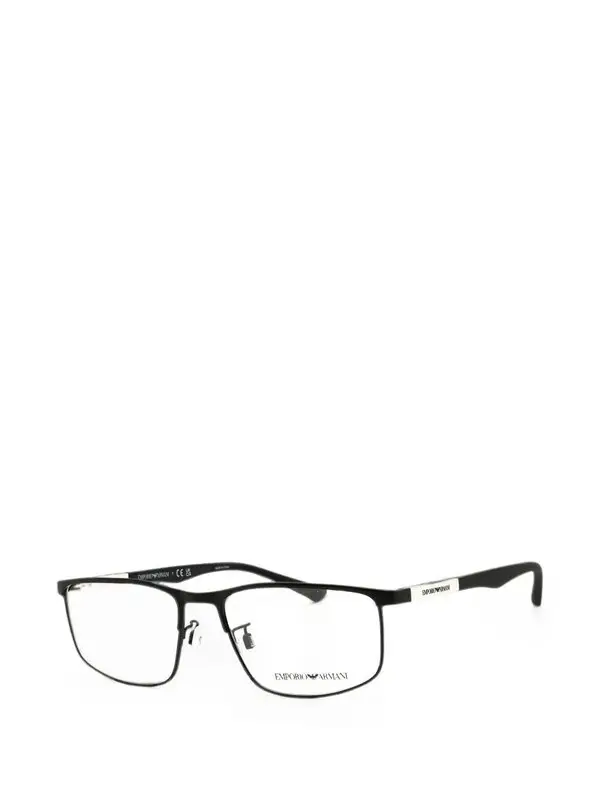 Emporio Armani Rectangle-frame Glasses - Black