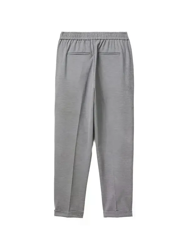 BENETTON Pleated Cropped Trousers
