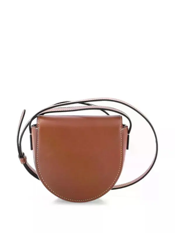 Celine Cuir Triomphe Besace Flap Bag Leather Mini Crossbody Bag