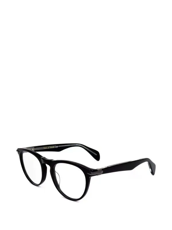 Rag & Bone Round Frame Eyeglasses - Black
