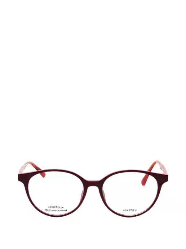 MAX&CO. Round Frame Eyeglasses - Red