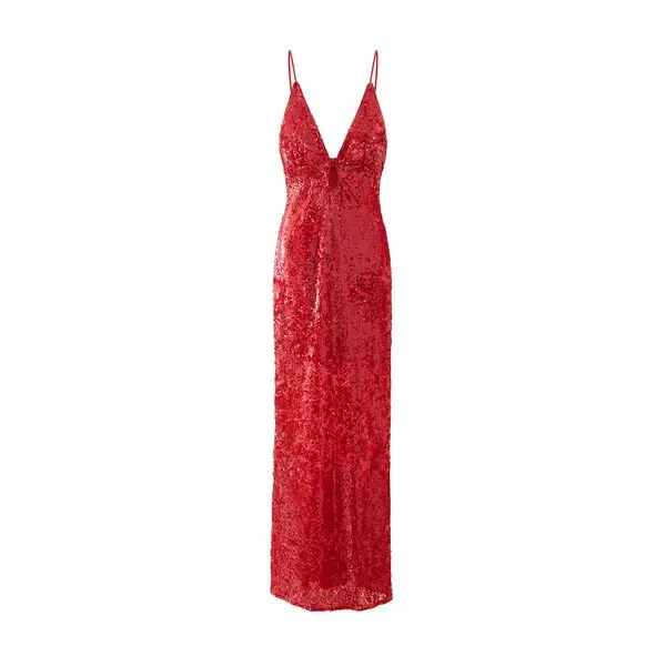 AISL Sequin Plunge Gown