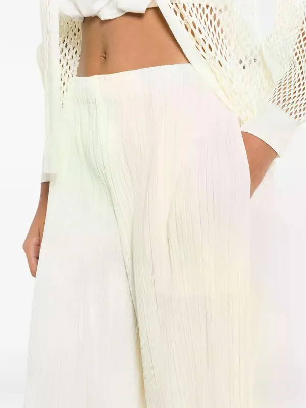 Issey Miyake Cropped Pleated Trousers