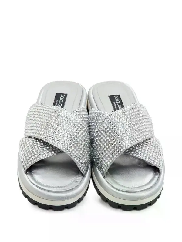 Dolce & Gabbana Crystal-embellished Platform Sandals