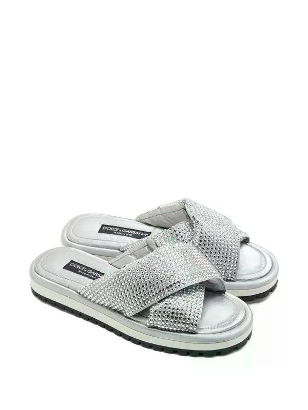 Dolce & Gabbana Crystal-embellished Platform Sandals