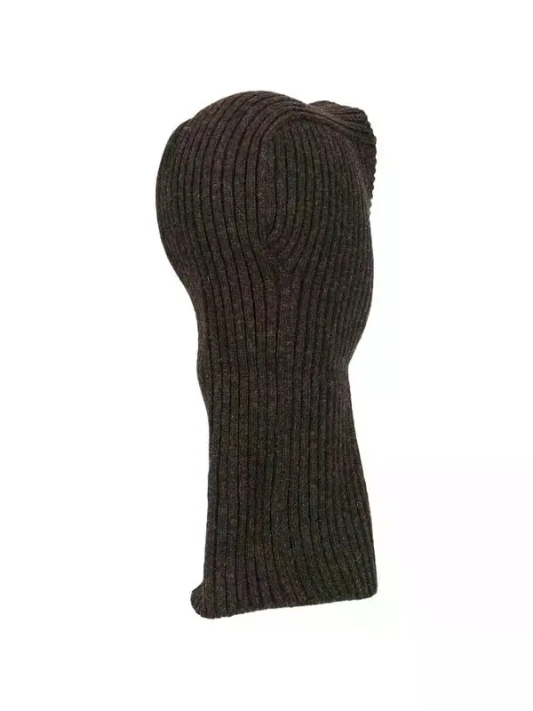 Needles Wool Ribbed-knit Balaclava - Brown