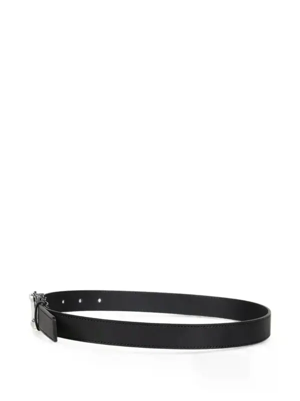 JUN/NAKAYAMA Logo-buckle Leather Belt