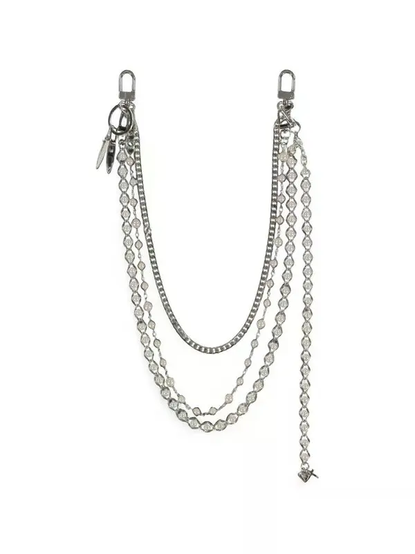 JUN/NAKAYAMA Charm-embellished Bag Chain - Silver