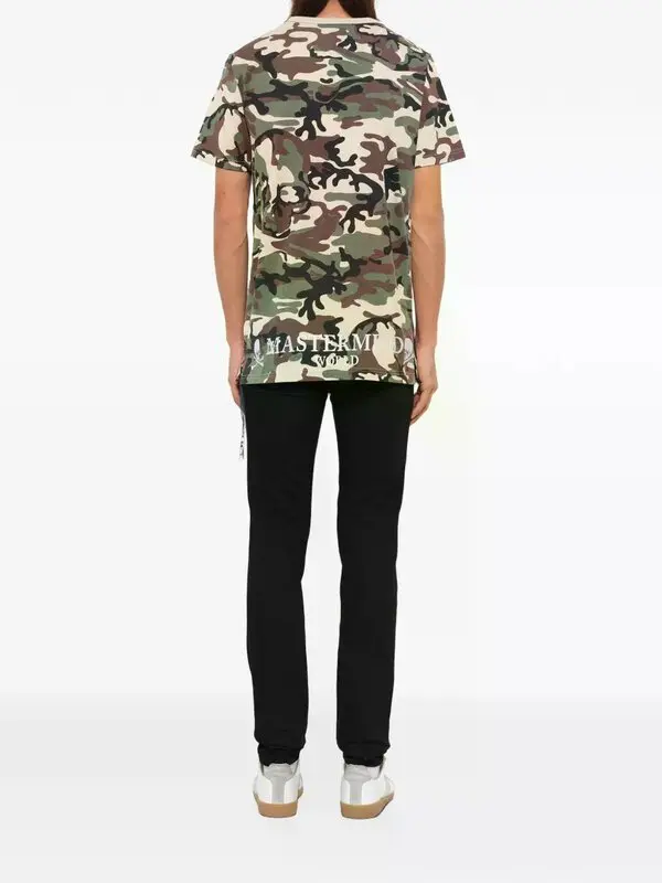MASTERMIND WORLD Camouflage-print Logo-print T-shirt