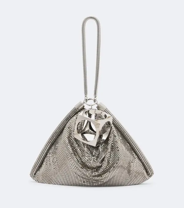 Rabanne Pixel Tube Chainmail Pouch