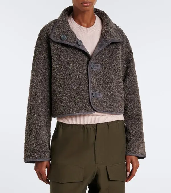 Velvet By Graham & Spencer Esme Teddy-lined Cropped Jacket