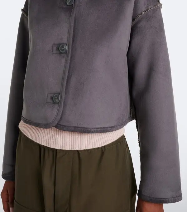 Velvet By Graham & Spencer Esme Teddy-lined Cropped Jacket