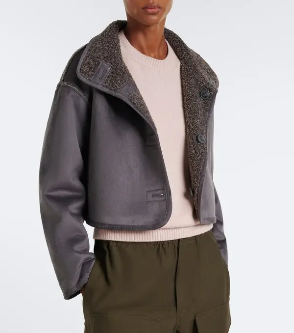 Velvet By Graham & Spencer Esme Teddy-lined Cropped Jacket