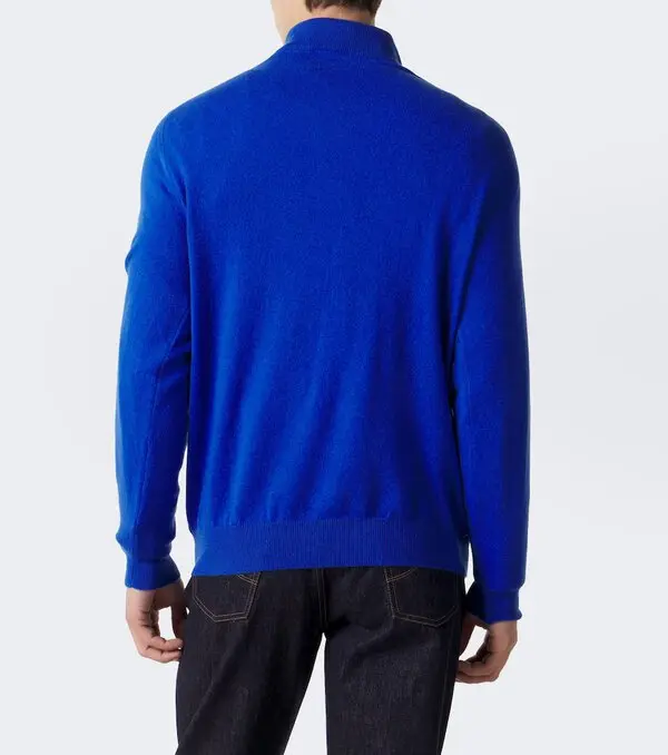 Kiton Cashmere Half-zip Sweater
