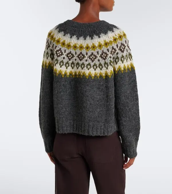 Velvet By Graham & Spencer Fair Isle Alpaca And Wool-blend Sweater