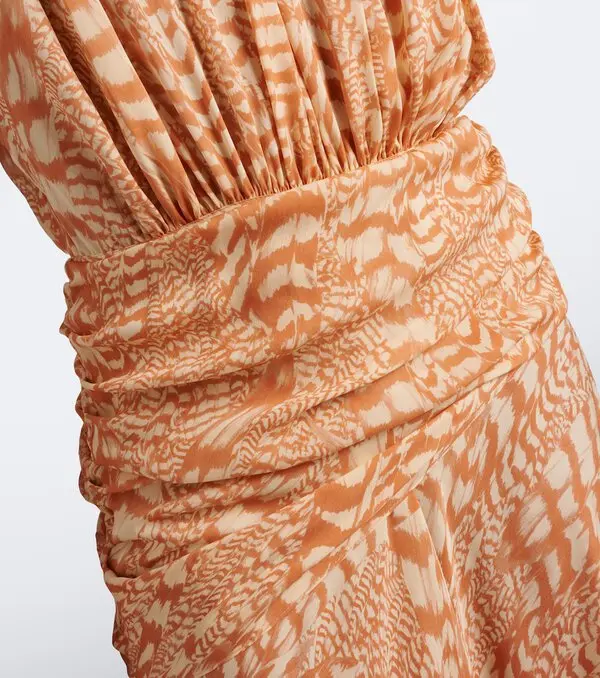 Johanna Ortiz Saffron Breeze Printed Silk Georgette Gown