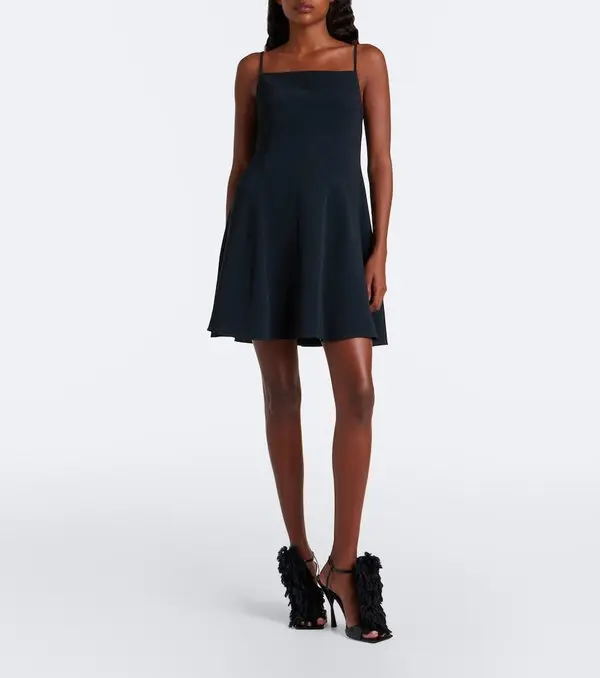 Givenchy Sliced Crepe Cady Minidress