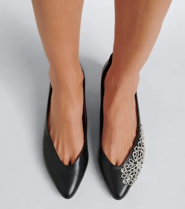 Magda Butrym Embellished Leather Pumps
