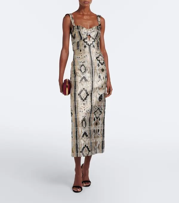 Johanna Ortiz Tropicana Jacquard Maxi Dress