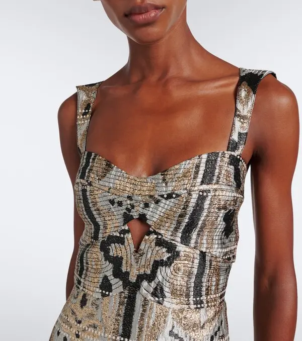 Johanna Ortiz Tropicana Jacquard Maxi Dress