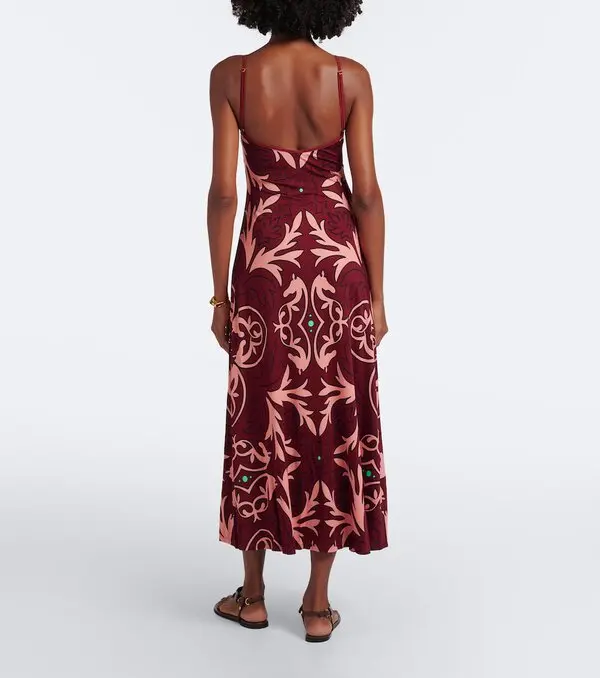 Johanna Ortiz Nuestra Tierra Printed Jersey Maxi Dress