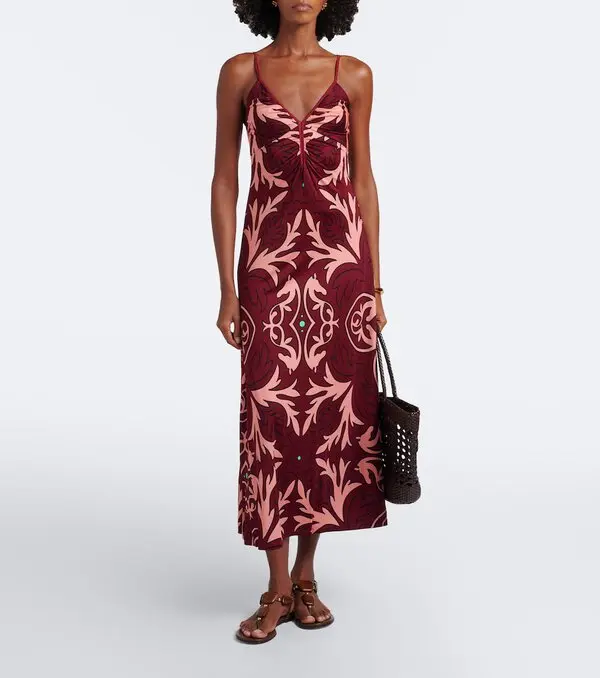 Johanna Ortiz Nuestra Tierra Printed Jersey Maxi Dress