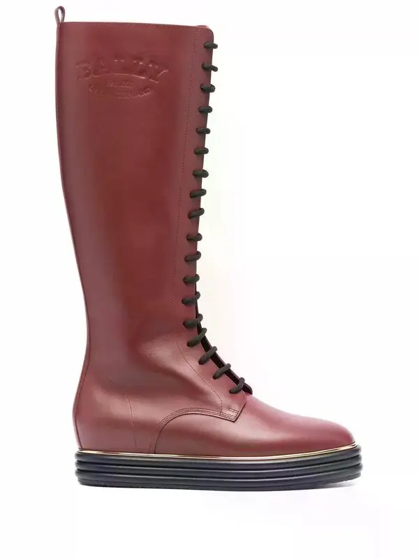 Bally Florissa Knee-high Lace-up Boots