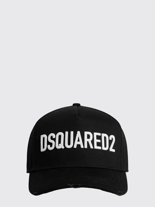 Dsquared2 Cotton Baseball Cap - Black