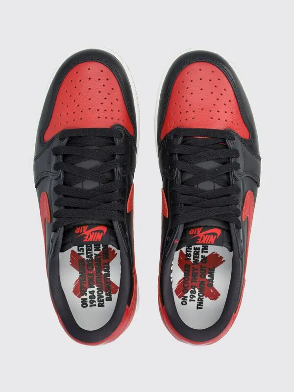 Nike Air Jordan 1 Retro Low Smooth Leather Sneakers With Bi Design