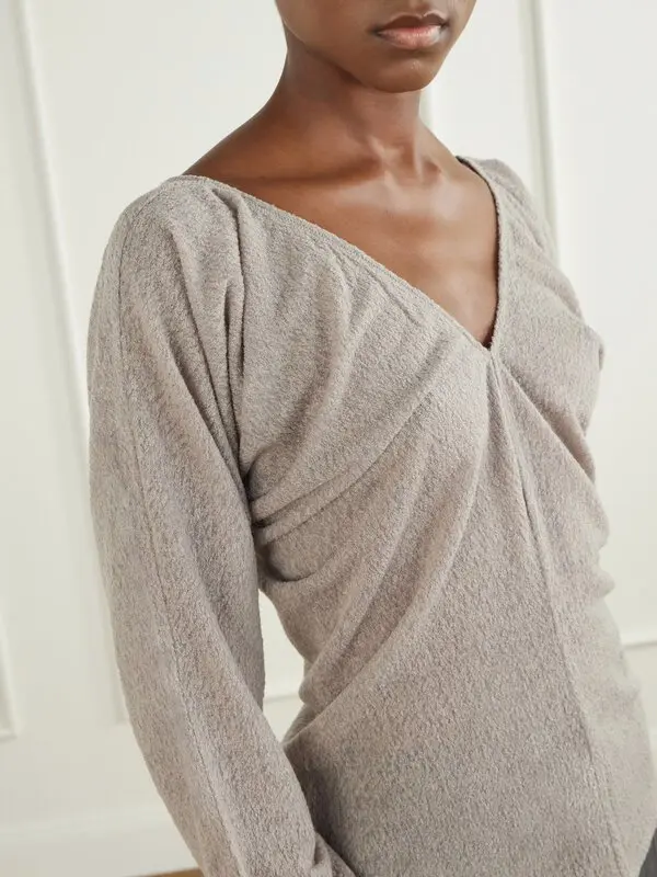 Our Legacy Cheer Wool-blend V-neck Blouse