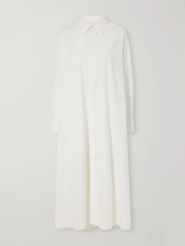KALLMEYER Bayla Cotton-poplin Maxi Dress - Neutrals