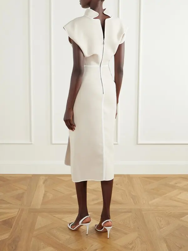Maticevski Pageant Paneled Midi Dress