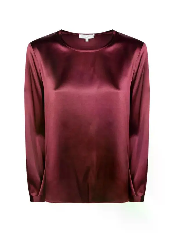 Antonelli Firenze Satin-finish Long-sleeve Top