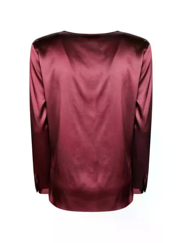 Antonelli Firenze Satin-finish Long-sleeve Top