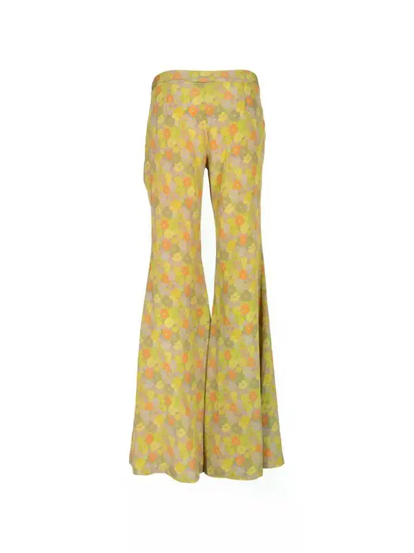 FRANCOISE PINTON - PARIS Floral-print Flared Trousers