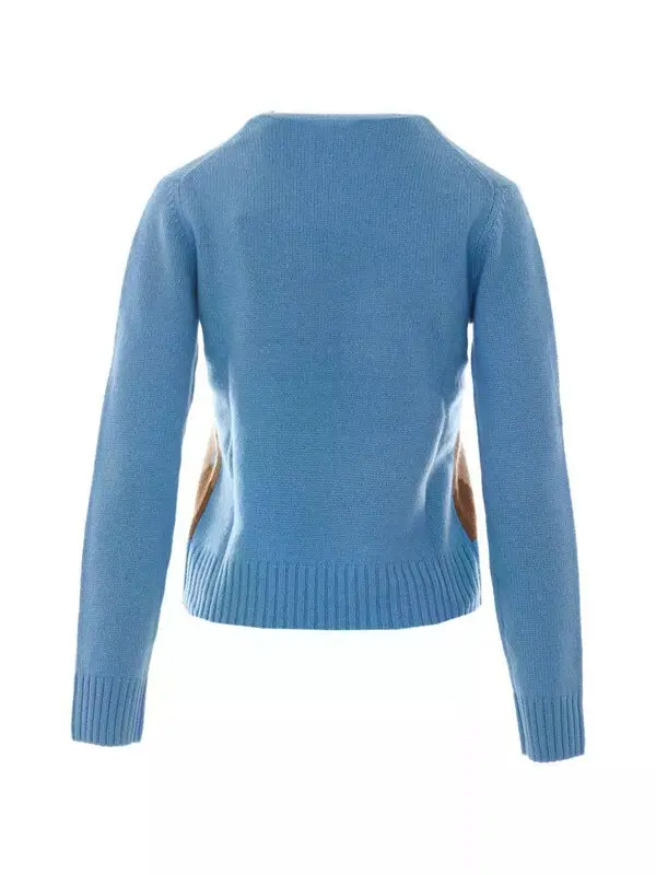 BALLANTYNE Argyle-intarsia Sweater - Blue