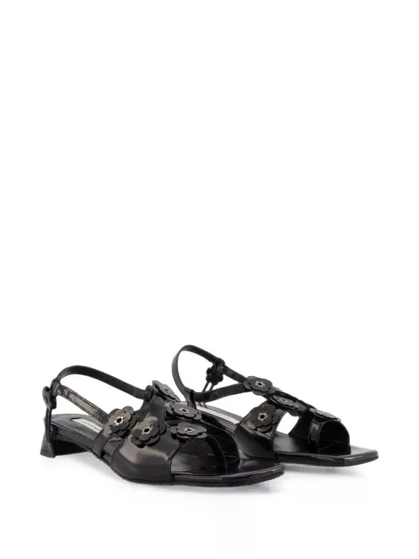 Cecilie Bahnsen Cbarna Box Floral-appliqué Sandals