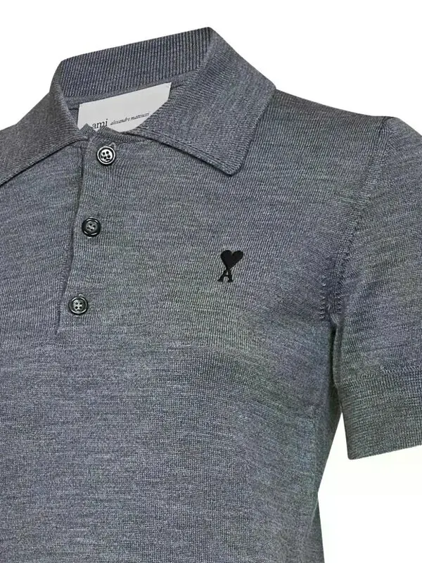 AMI Paris Short-sleeved Polo Shirt