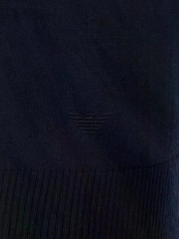 Emporio Armani Logo-embroidered Polo Sweater