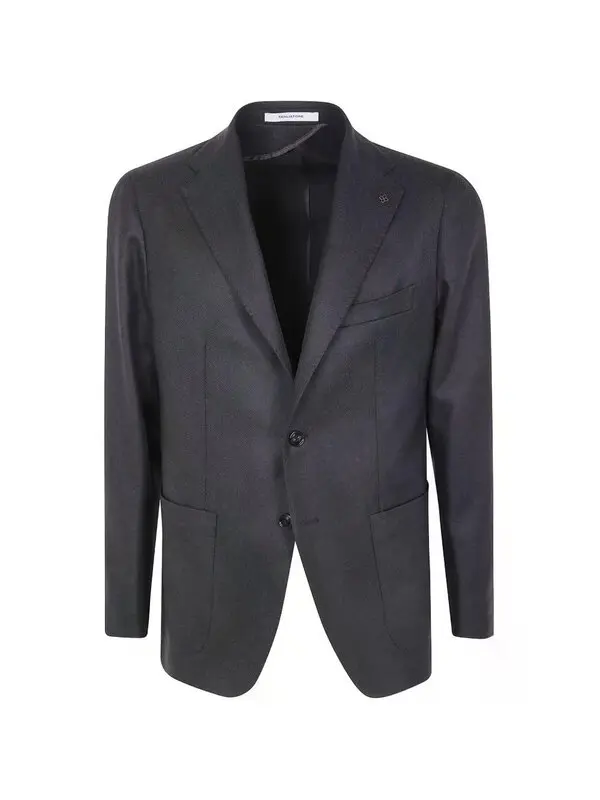 Tagliatore Montecarlo Twill-weave Notched-lapels Blazer
