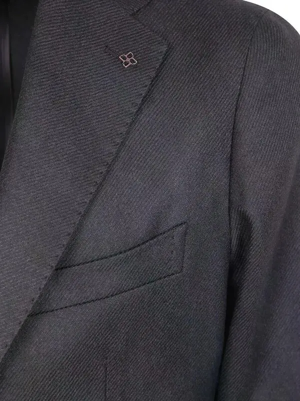 Tagliatore Montecarlo Twill-weave Notched-lapels Blazer