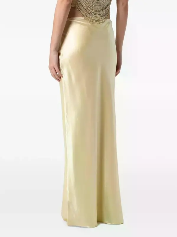 Cult Gaia Satin-finish Maxi Skirt