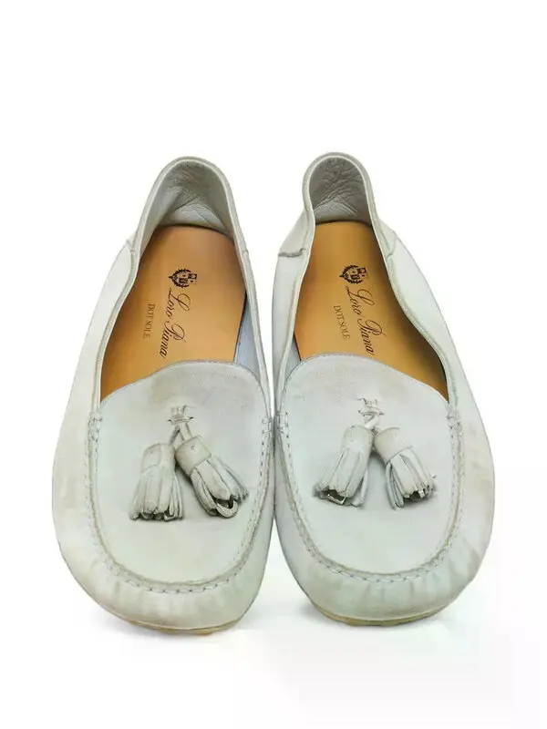 Loro Piana Dot Sole Walk Tassel Loafers