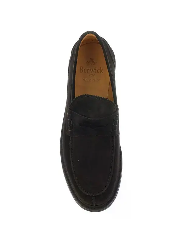 BERWICK 1707 Suede Penny Loafers