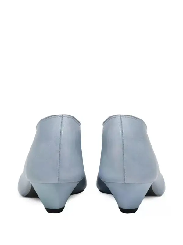 Bimba Y Lola Leather Low Heel Court Shoe